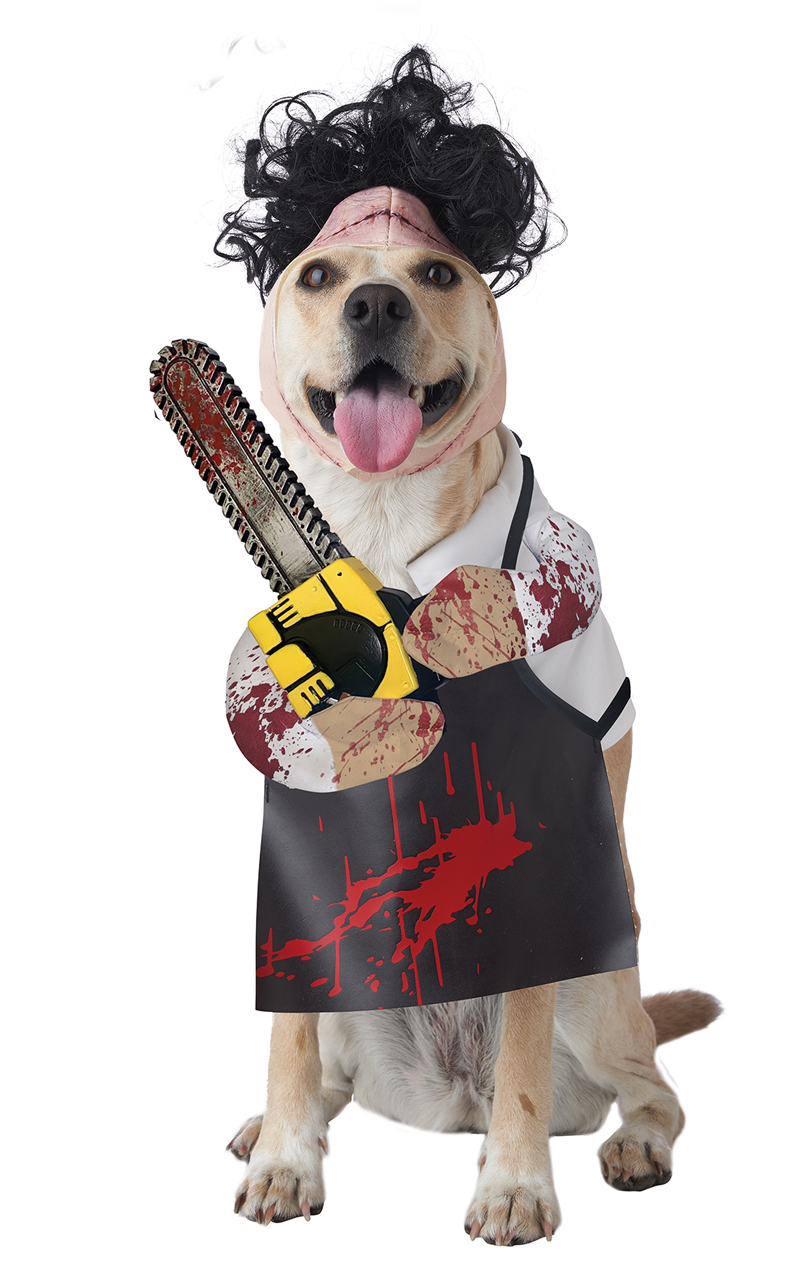 Texas Chainsaw Mutt – Sacre Dog Costume – Angels Fancy Dress Warehouse