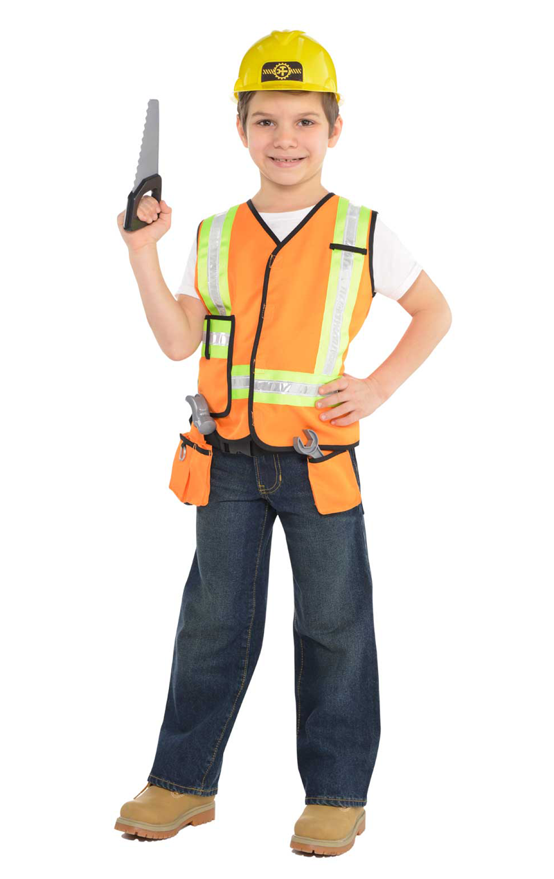 Kids Construction Builders Kit – Angels Fancy Dress Warehouse